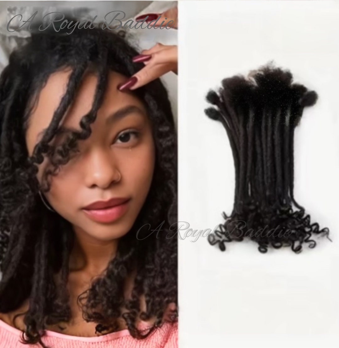 Curly End 4C Dreadlocks/locs/dreads Extensions 100% Human Hair Handmade ...