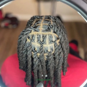 100% Human Hair Dreadlocks/locs/dreads 4b Handmade Dreadloc Extension ...