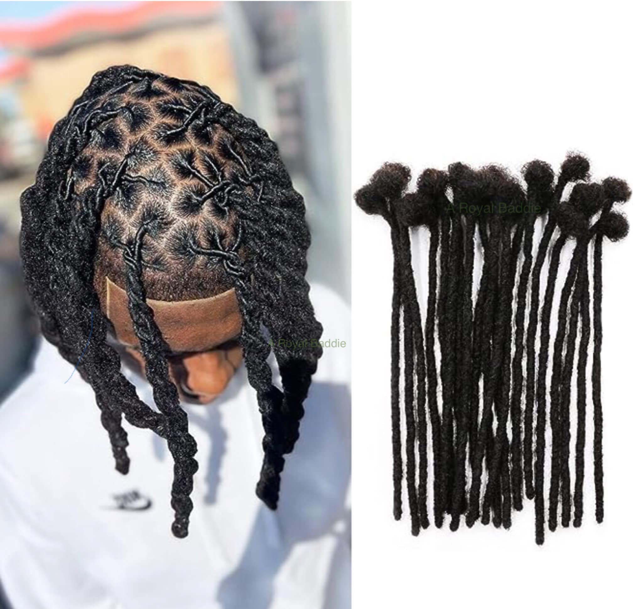 Dreadlocks/locs/dreads 4b-4c Extensions 100% Human Hair Handmade Dreads ...