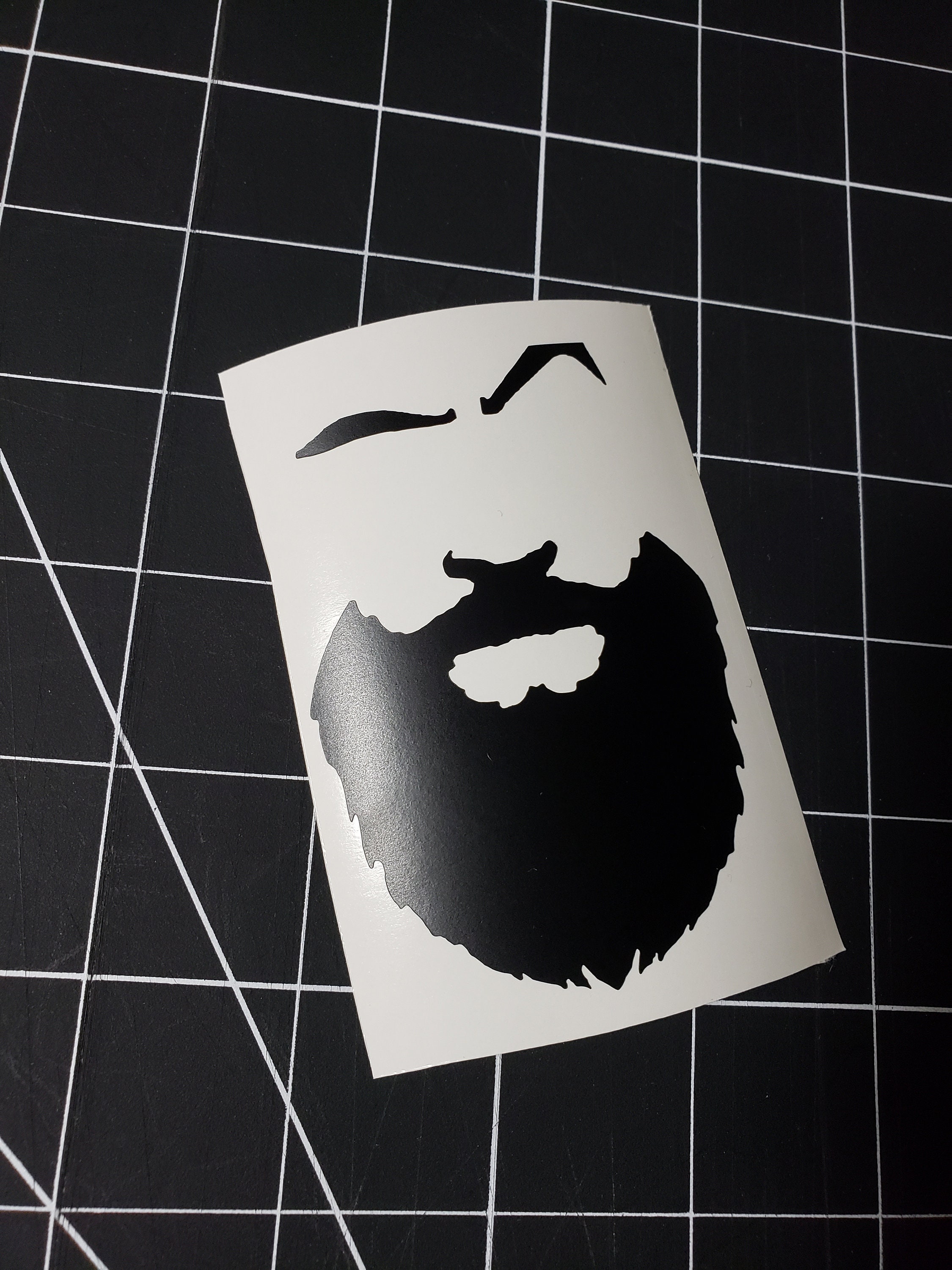 The Beard Vinyl Decal/vinyl Sticker/vinyl Wall Decal/car Decal - Etsy ...