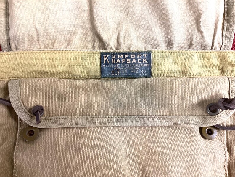 Vintage Kumfort Knapsack Made in the USA, - Etsy