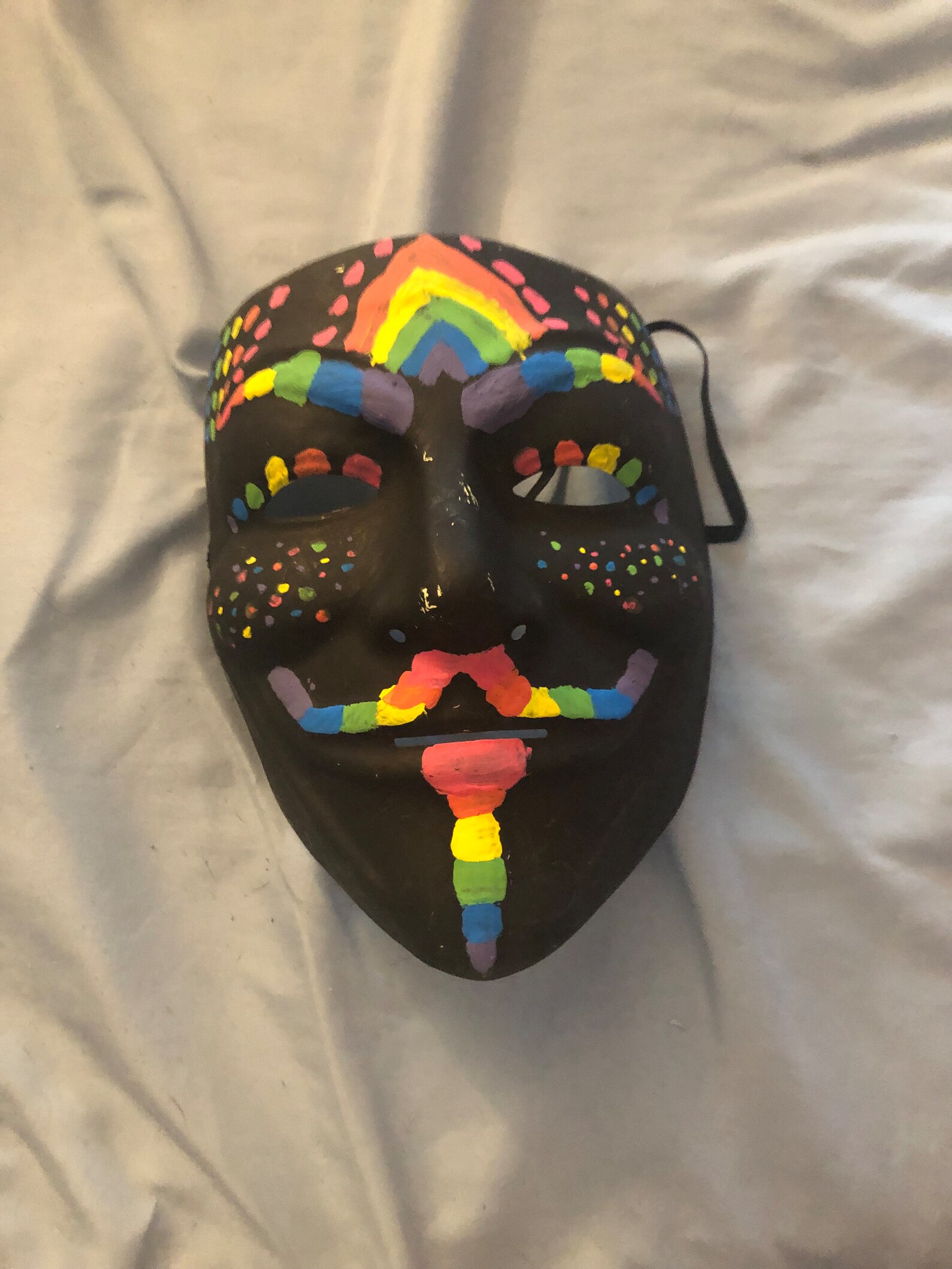 Rainbow Hacker Mask - Etsy