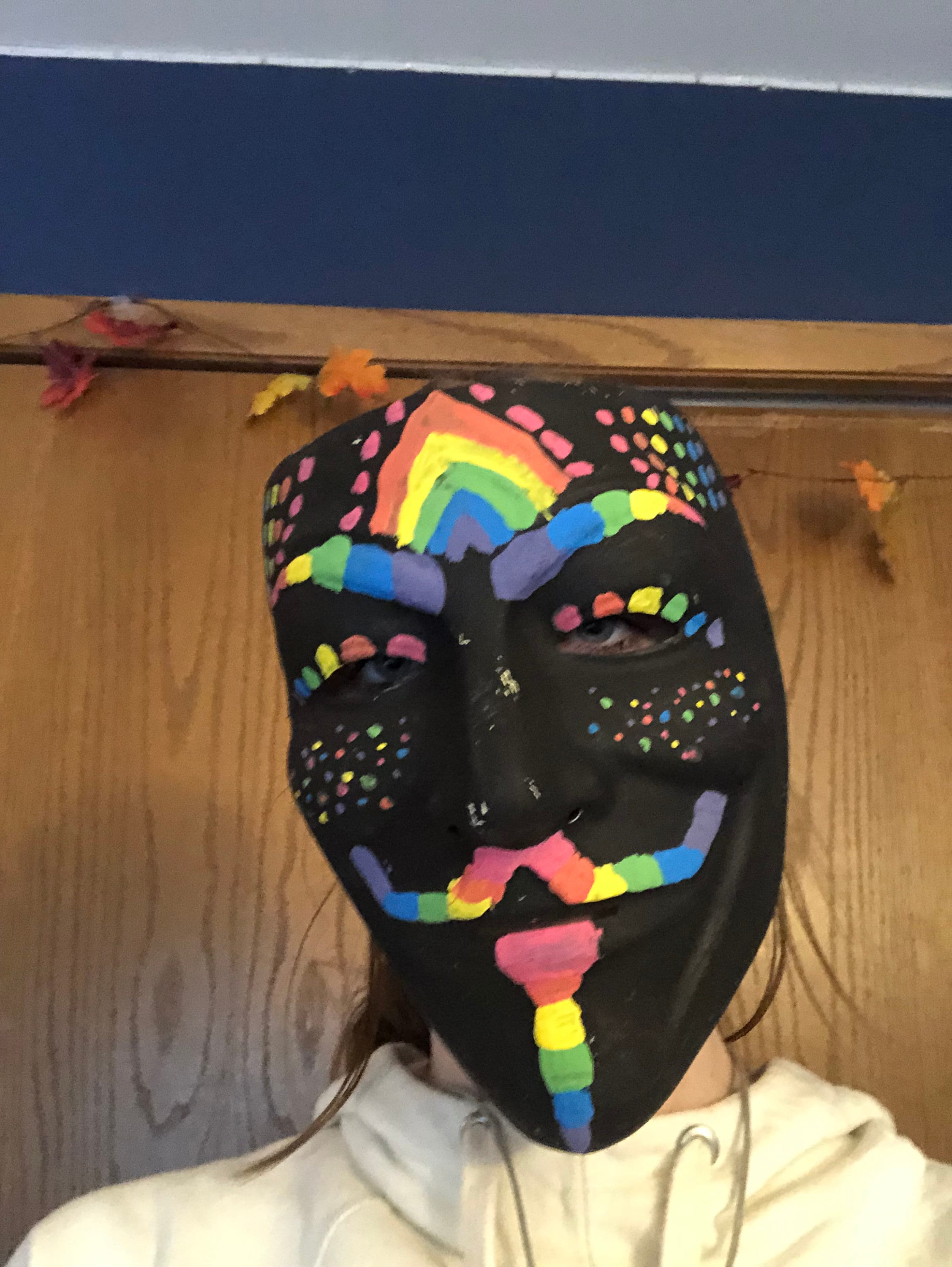 Rainbow Hacker Mask - Etsy