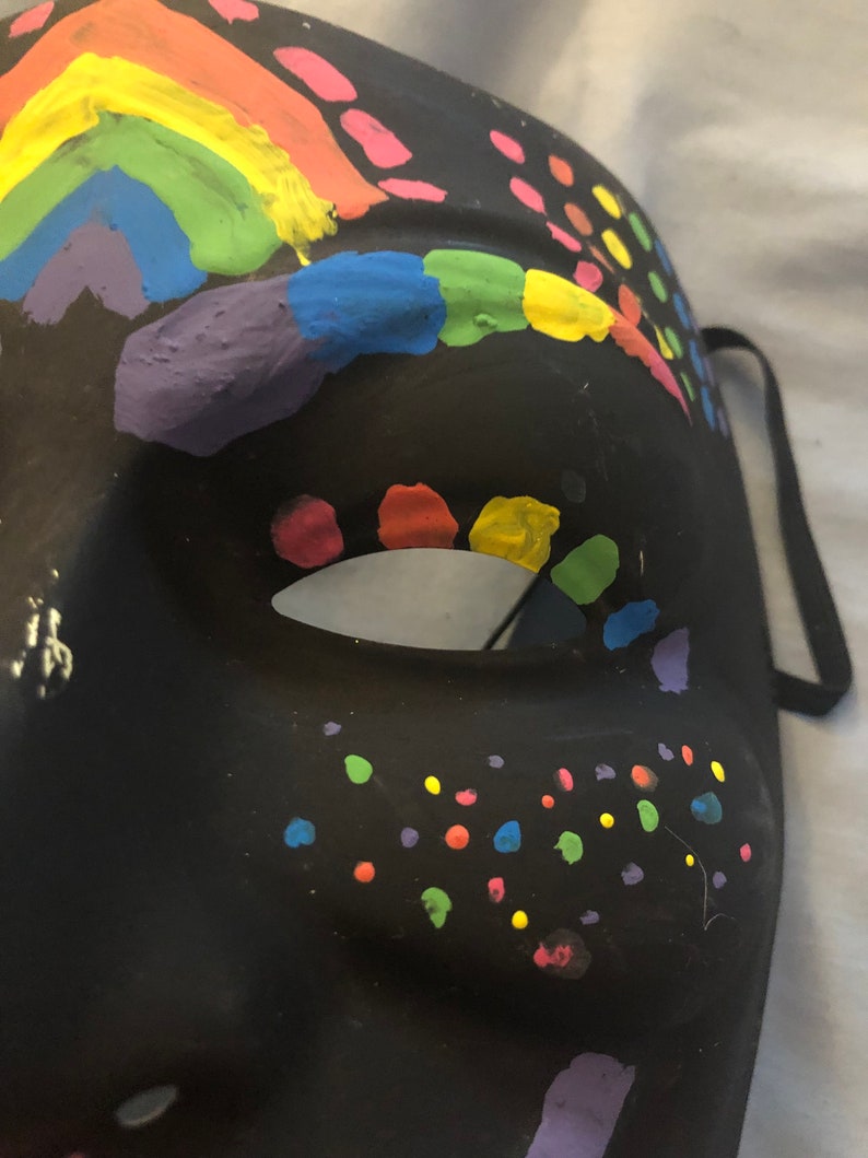Rainbow Hacker Mask - Etsy