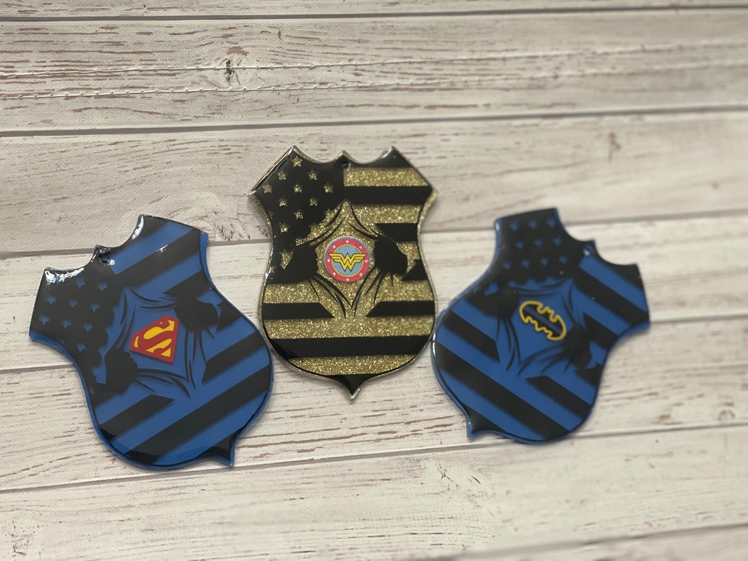 Police Badge Themed Keychain or Magnet - Show Your Support for Law ...