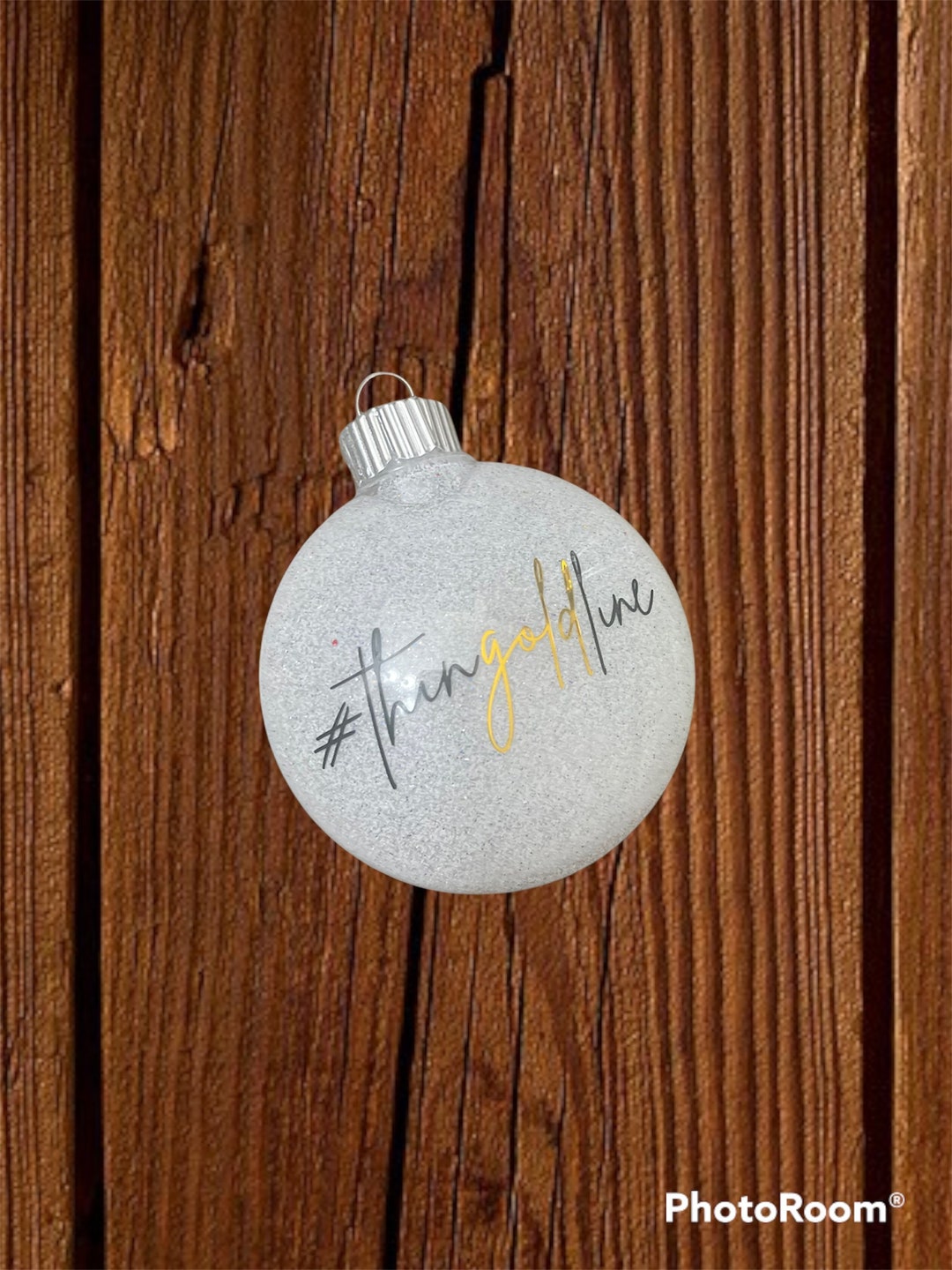 Thin Gold Line Ornament - Etsy