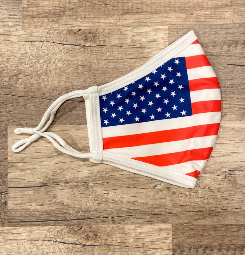 USA Flag face mask Patriotic American Flag mask Pack of | Etsy