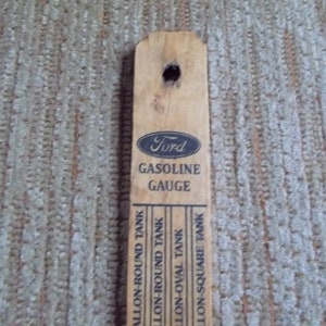 Ford Wooden Gasoline Gauge Measuring Stick Dipstick With 1926 Model A ...
