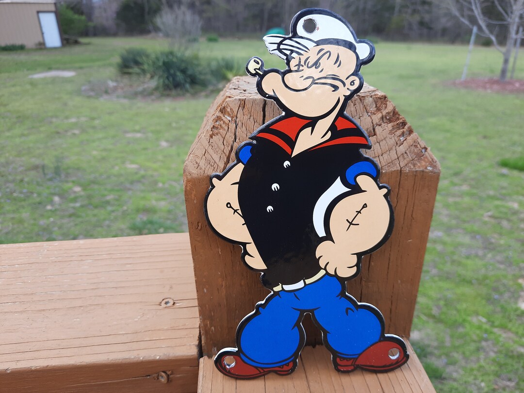 Vintage Style Porcelain Sign Popeye the Sailor Man Sign - Etsy