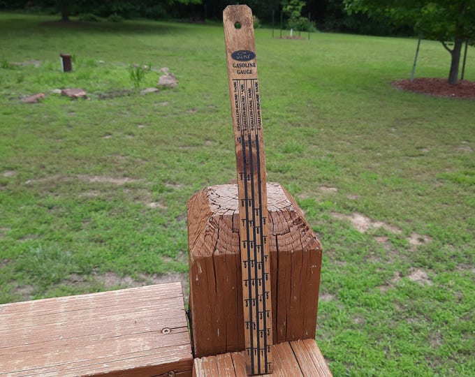 Ford Wooden Gasoline Gauge Measuring Stick Dipstick With 1926 Model A ...