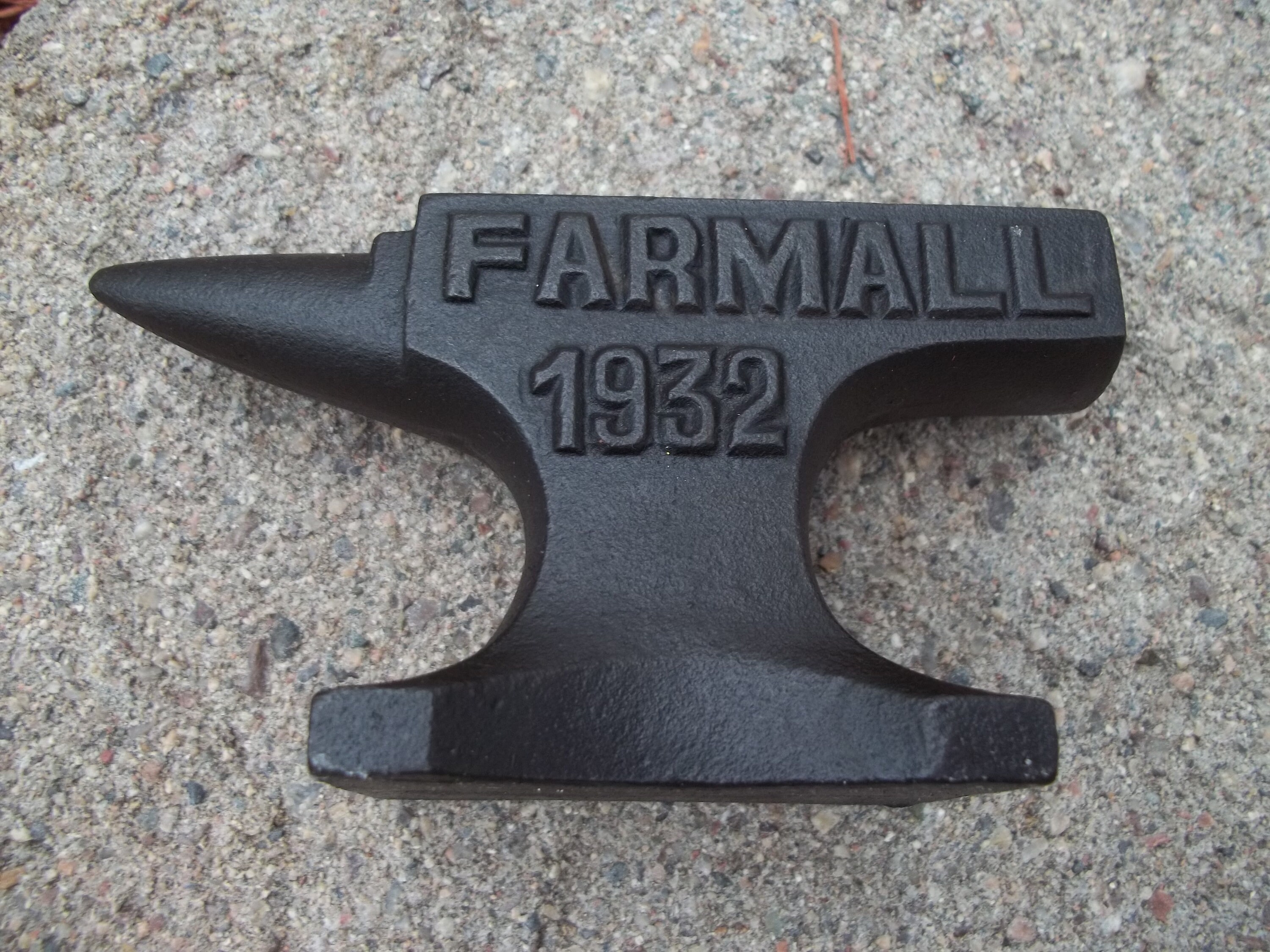 Cast Iron FARMALL 1932 Mini Anvil Saleman Sample Blacksmith - Etsy