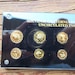 Souvenir California Gold Tokens Uncirculated Type Set 10 Tokens Coins ...