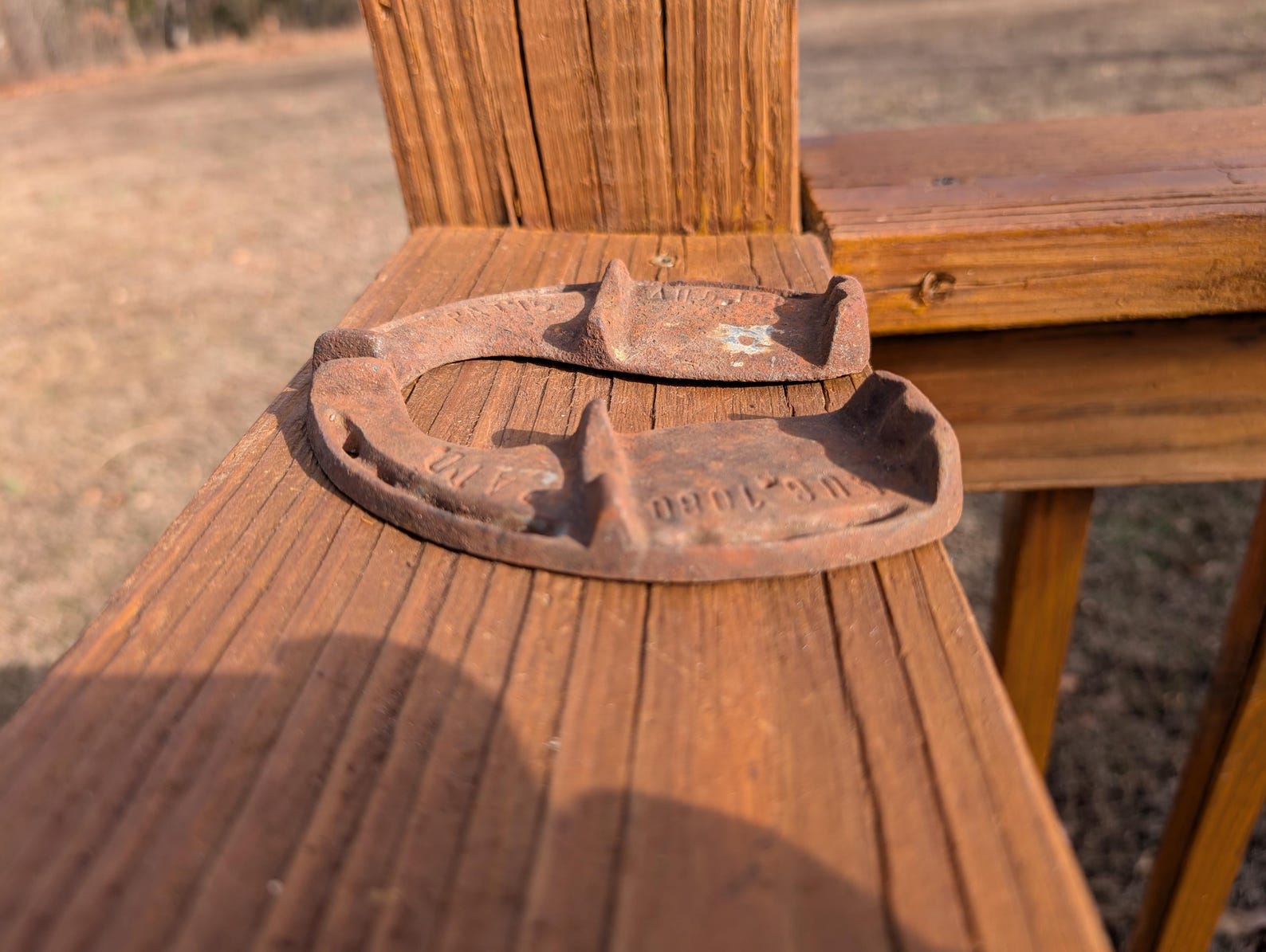 2 Ox Oxshoes Oxen Shoes or Cues Cast Iron Metal Historic Oregon Trail ...