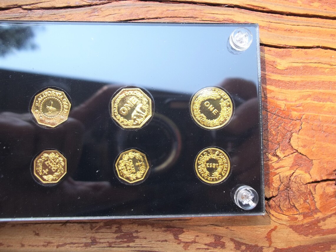 Souvenir California Gold Tokens Uncirculated Type Set 10 Tokens Coins ...