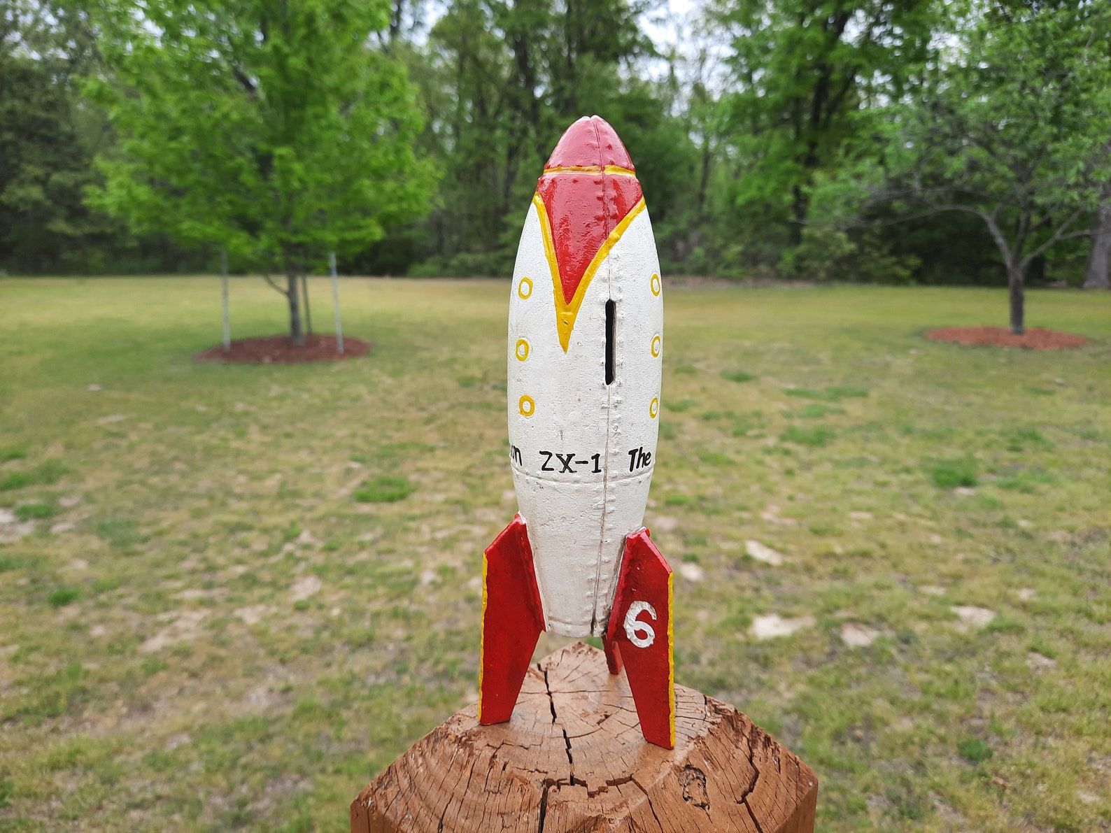 Cast Iron Rocket Ship Moon Collectible Coin Money Savings Bank - Etsy