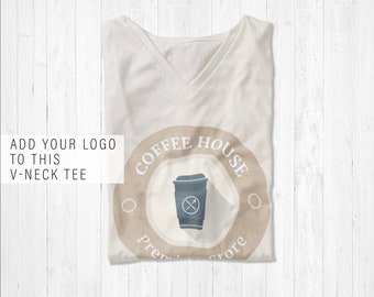 V Neck Logo Shirt - Etsy