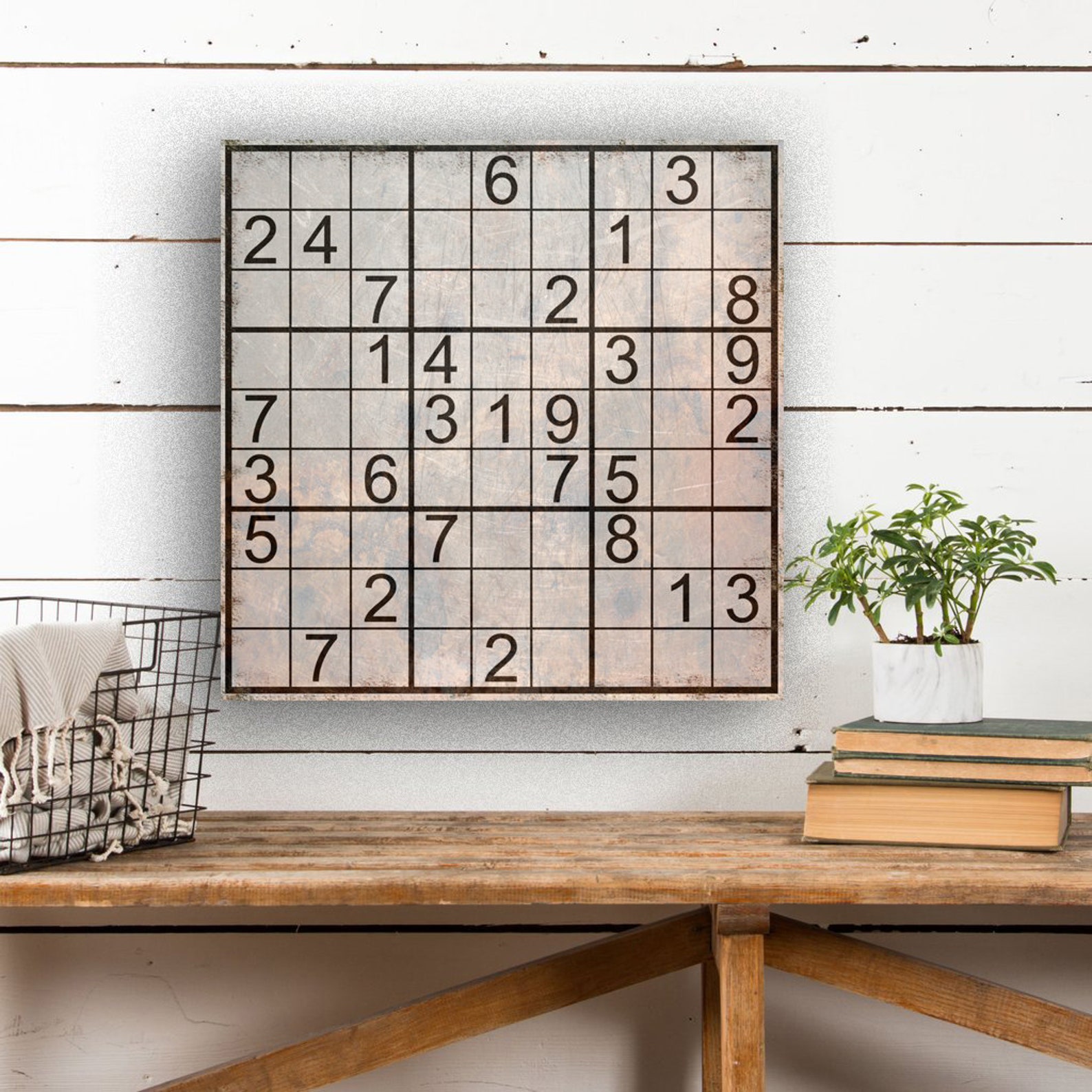 Sudoku Board Game Wall Art | Etsy