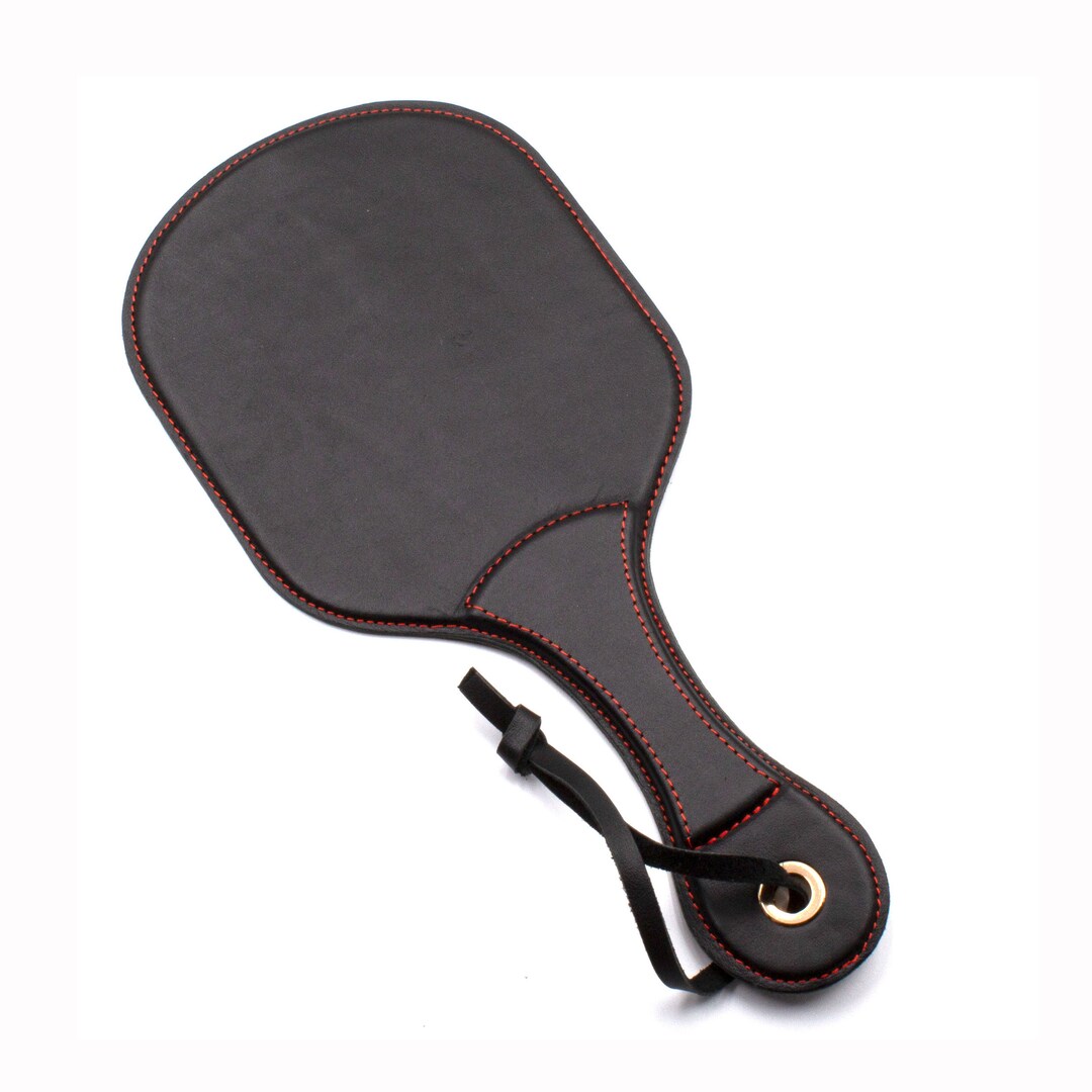 Wide Black Spanking Paddle, Real Leather Slapper - Etsy