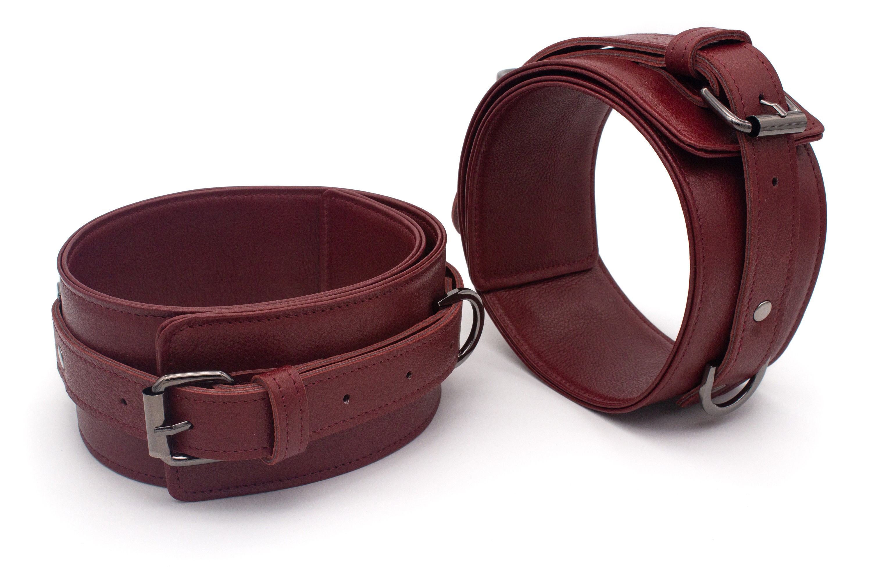 Thigh Cuffs for Submissive Adjustable Restraints Thigh Cuffs | Etsy