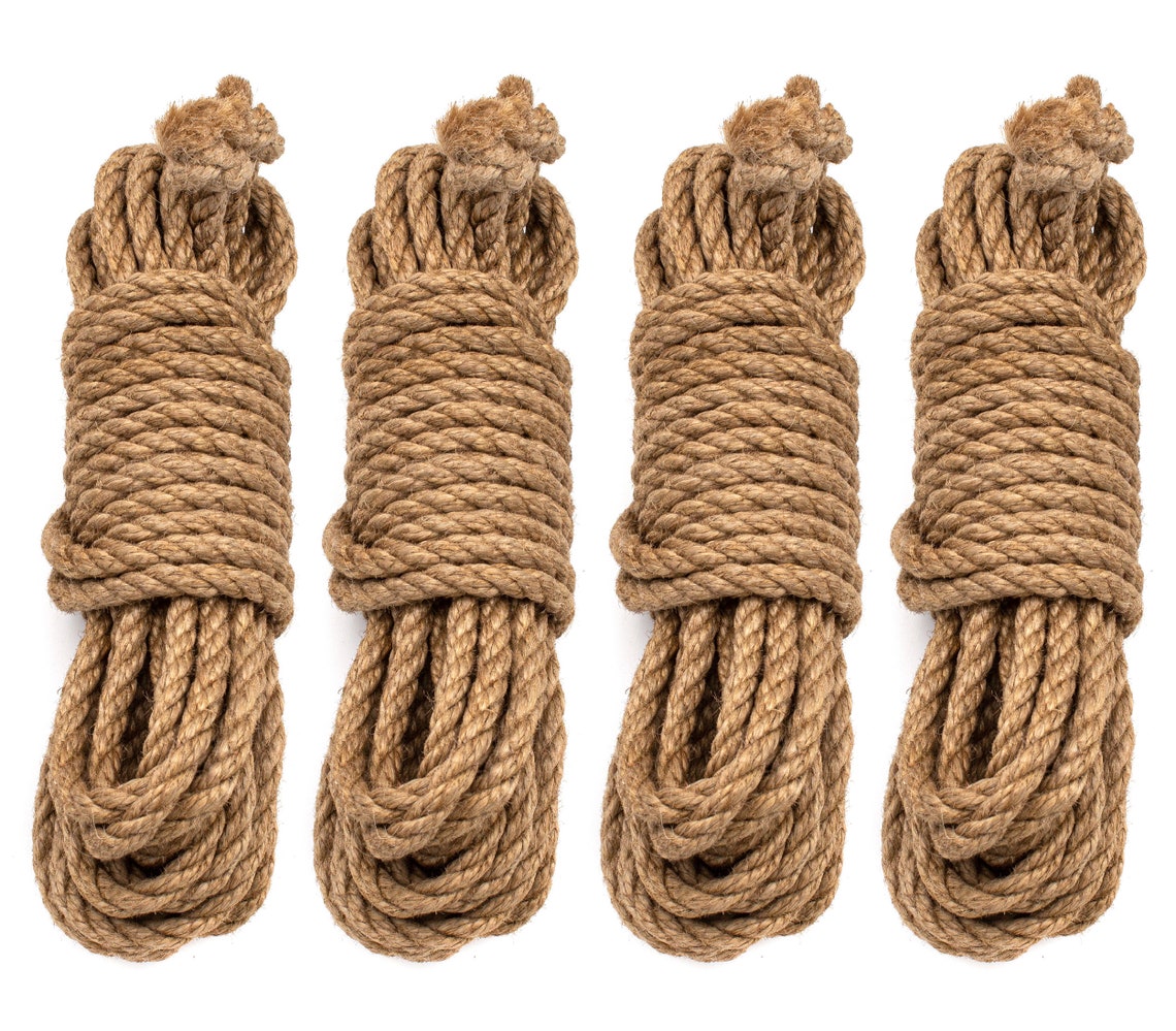 Shibari Burgundy 4 Jute Ropes for Bondage BDSM Bondage Ropes - Etsy