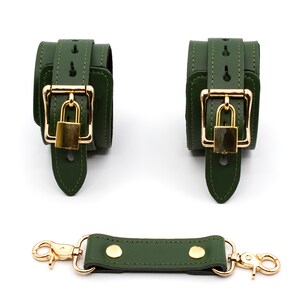 Lockable Leather Bondage Sets With Soft Lining, Luxury Restraint Kit ...