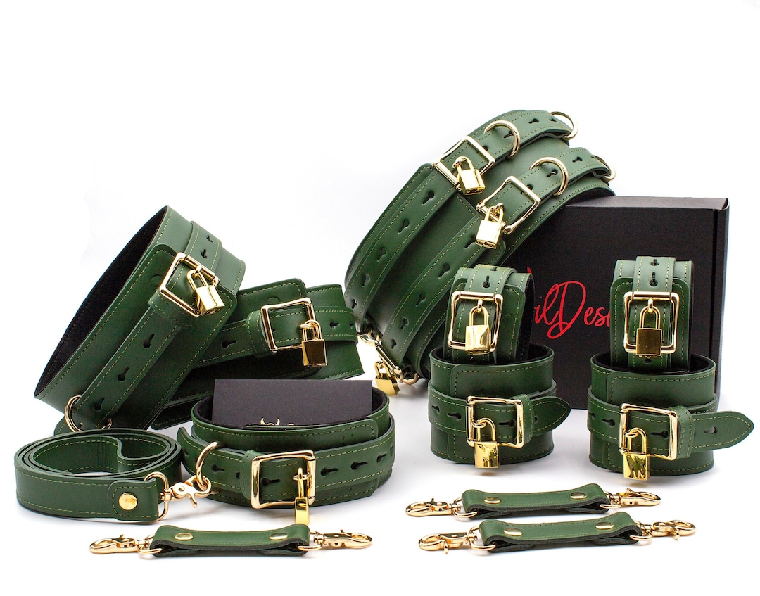 Lockable Bondage Restraint Sets With Buckles and Locks, Lockable ...