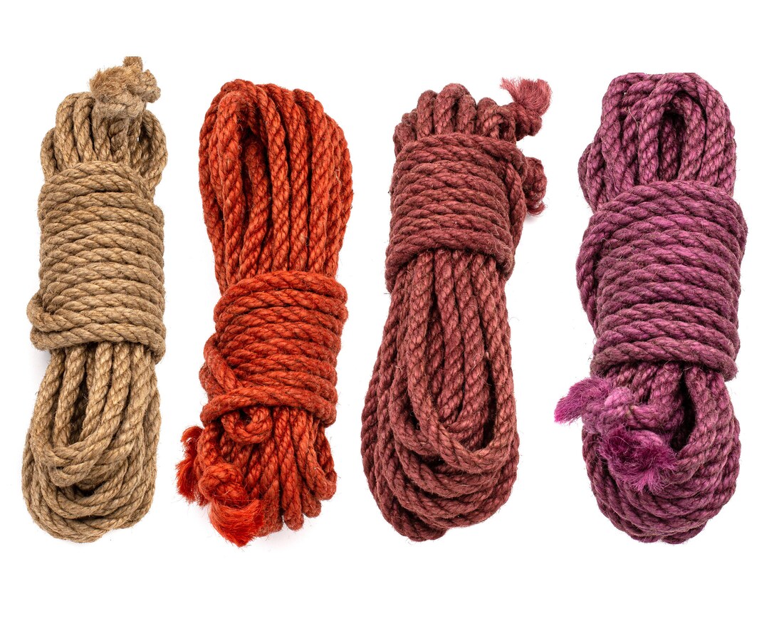 Shibari Rope Jute Bondage Kit, 4 Ropes 6mm/0.23, Length is 8m/315 ...