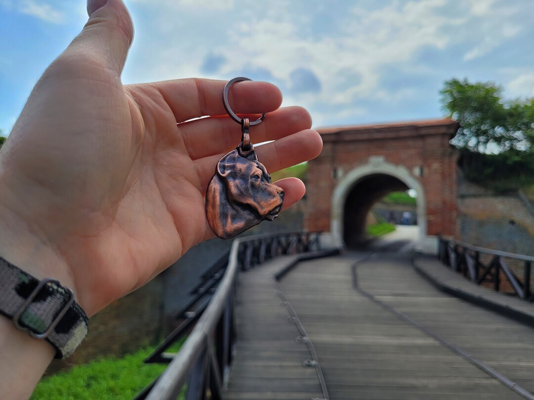 Cane Corso Head Dog Keychain,cane Corso Puppy for Dog Lovers Gift Metal ...