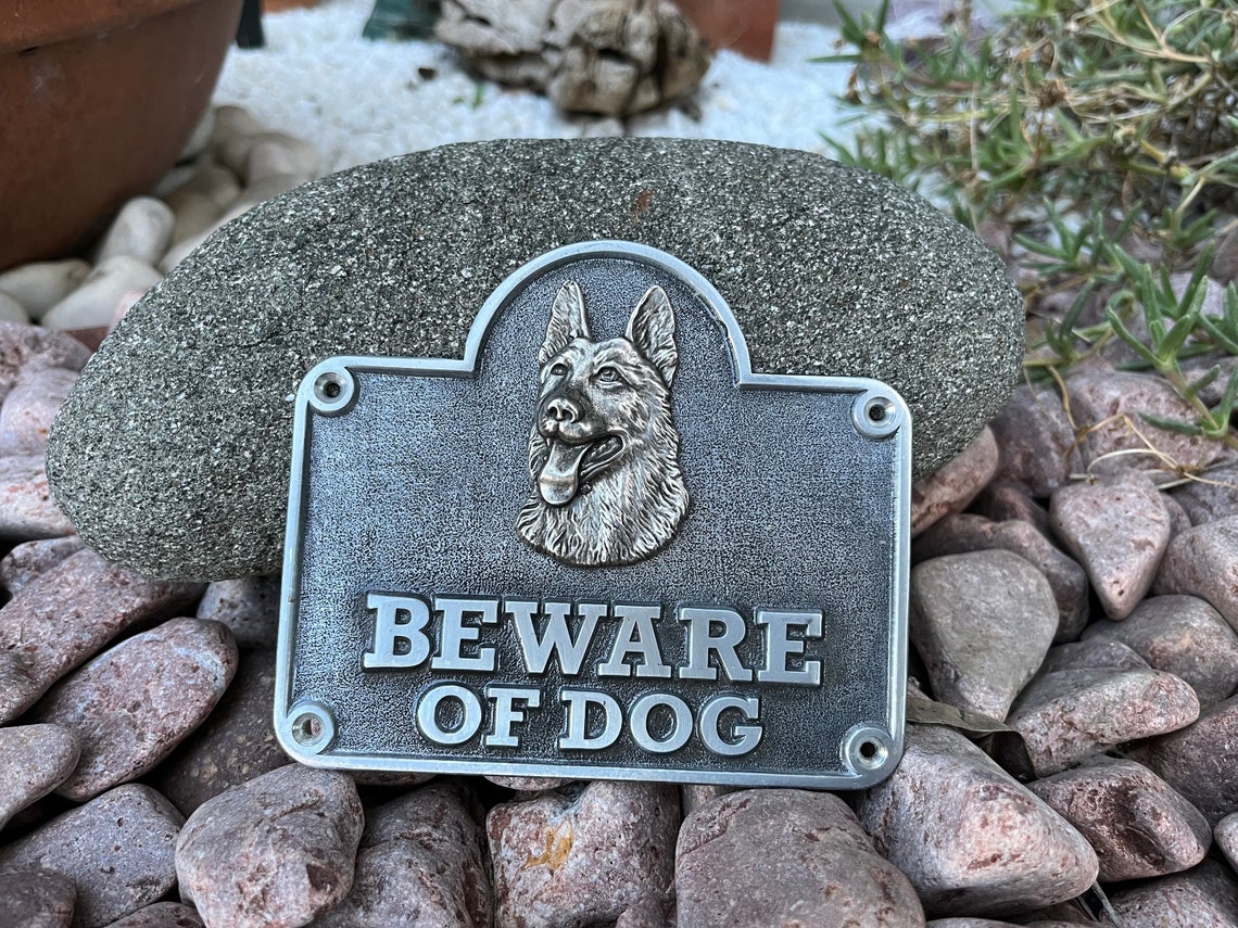Beware German Shepherd Dog Plate,beware of the Dog Sign,german Shepherd ...