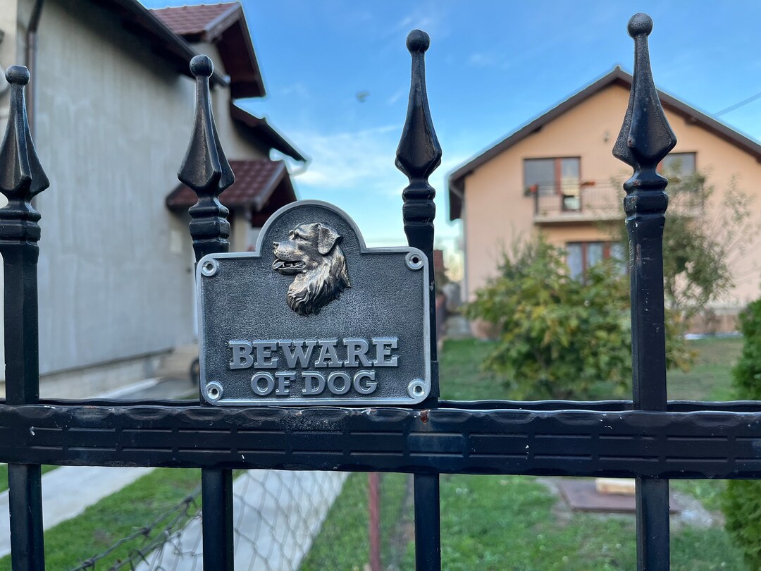 Beware Rottweiler Dog Plate,beware of the Dog Sign,rottweiler Dog Full ...