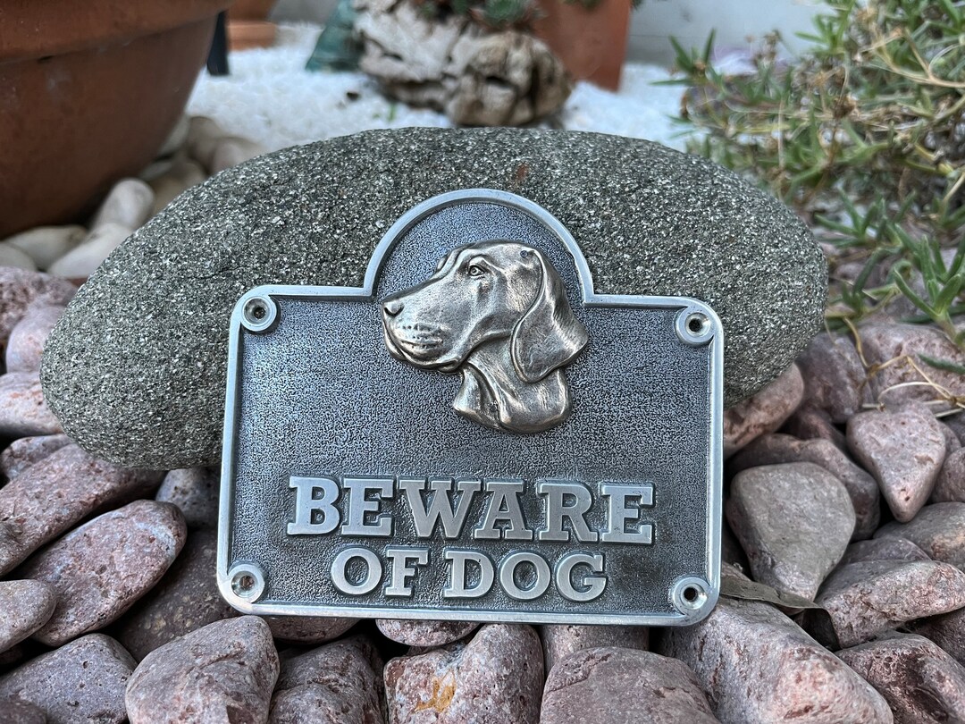 Beware Vizsla Dog Plate,beware of the Dog Sign, Vizsla Dog Full Metal ...