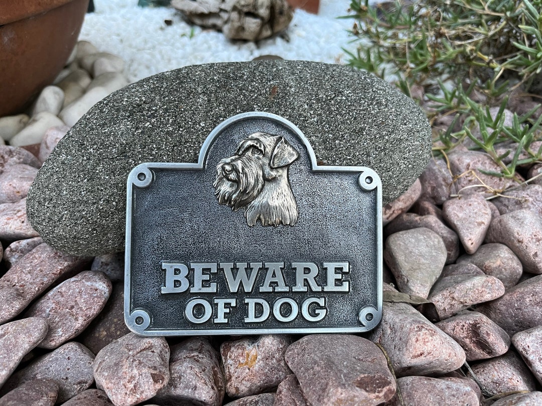 Beware Schnauzer Dog Plate,beware of the Dog Sign,schnauzer Dog Full ...