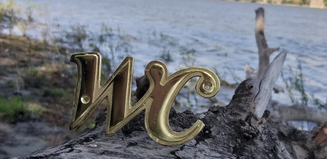 Modern Metal WC Sign, Door Sign,for Hotels, Houses, Restaurants,,copper ...