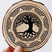 October Full Moon Plaque Hunter's Moon XL Wood Slice Holiday Decoration ...