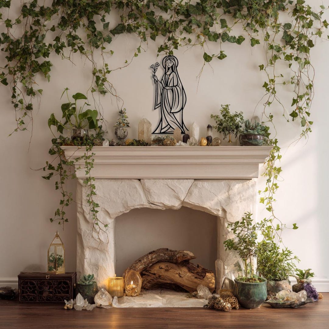 Brigid Steel Sign: Celtic Pagan Garden Wall Art - Several Sizes (with ...