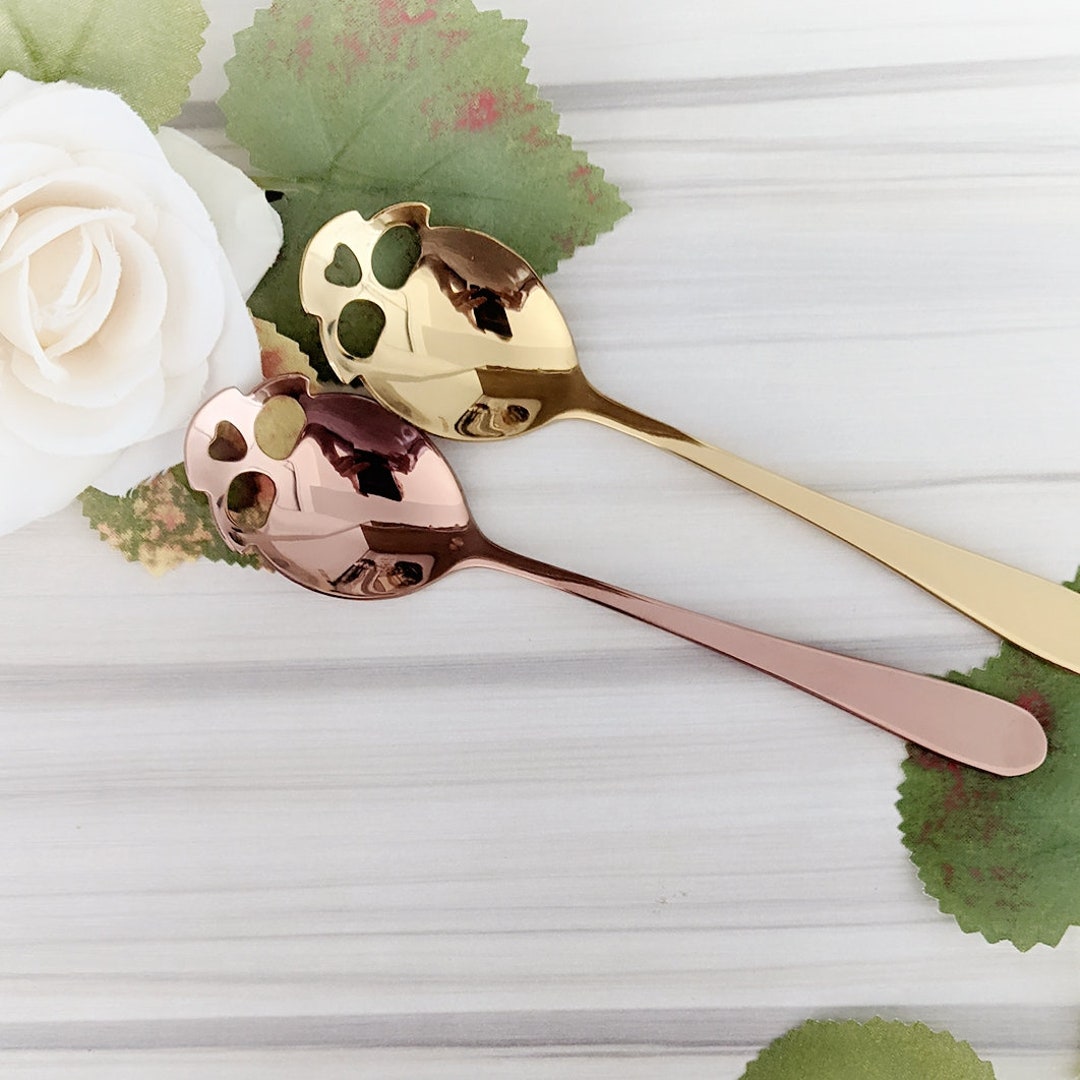 Skull Spoons - Gold and Rose Gold Tea Spoons - Only 1 Rose Gold Left ...