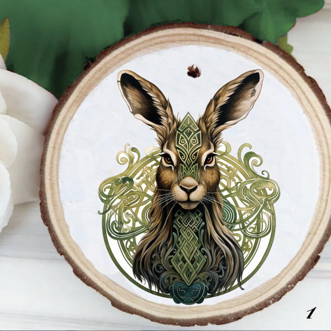 Ostara Ornament - Large Wood Slice for Easter/eostre/ostara - Witchy ...