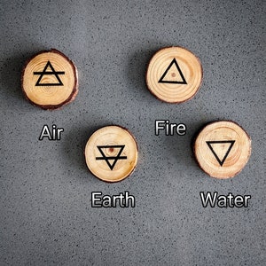 Tiny Elements Magnet Set- 3cm Diam - Witchy Element Ornament Magnets ...