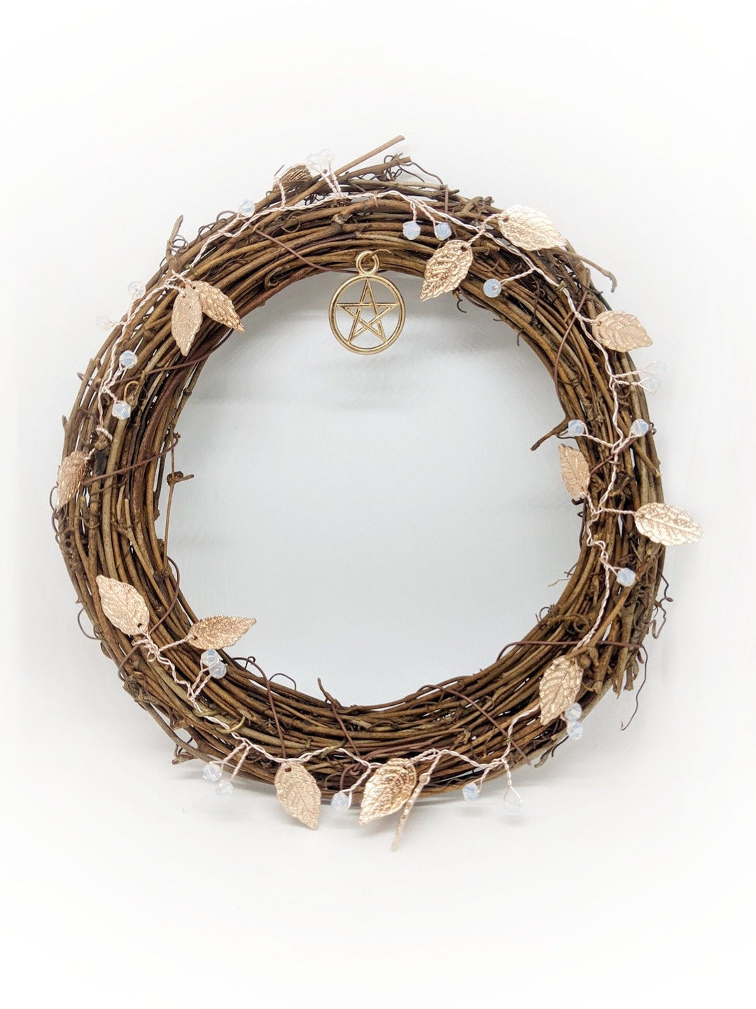 Mini Pentacle Wreath With Beads - Etsy