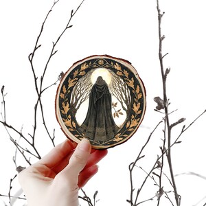 November Full Moon Plaque - Beaver Moon, Oak Moon - XL Wood Slice ...