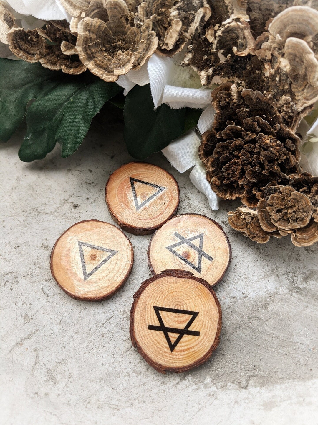 Tiny Elements Magnet Set- 3cm Diam - Witchy Element Ornament Magnets ...