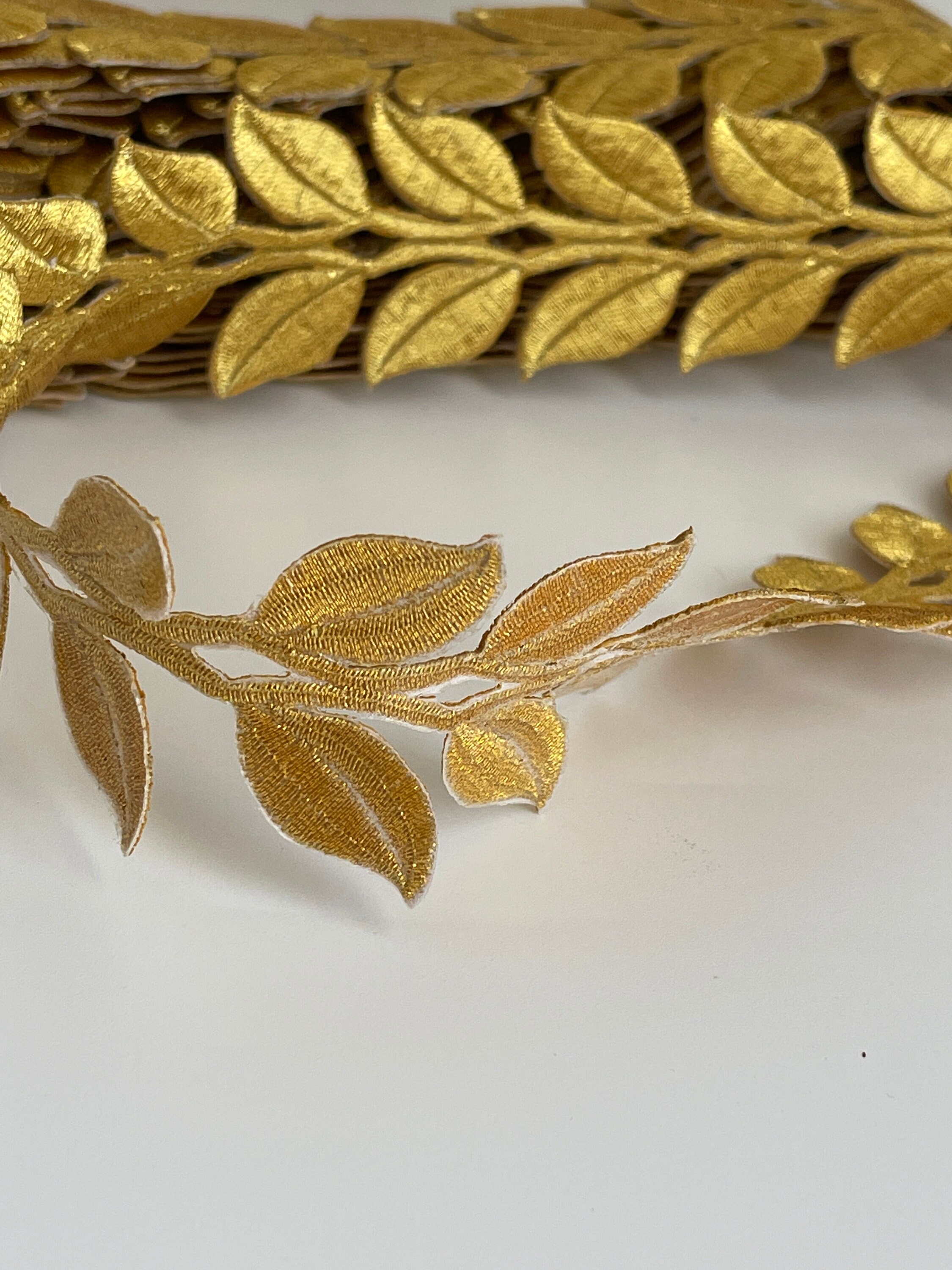 Gold Braided Iron-on Ribbon, Decorative Braided Pattern Ribbon, 35 Mm ...