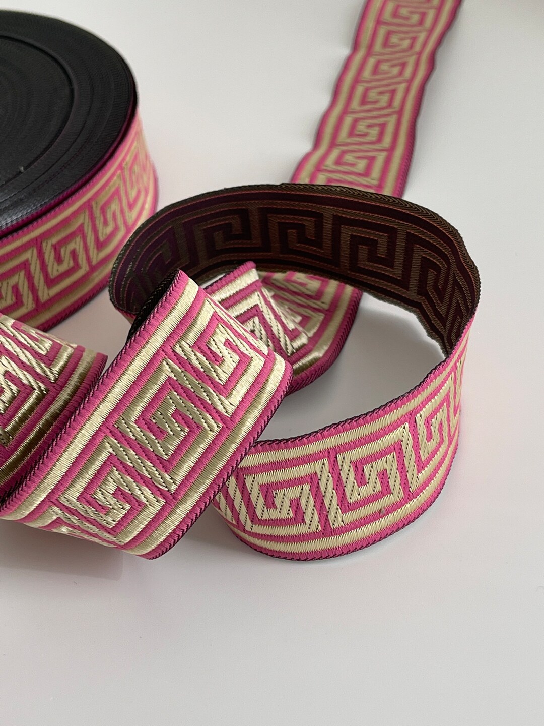 Galon médiéval motif grecque bordure motif grec ruban théâtral 35 mm ...