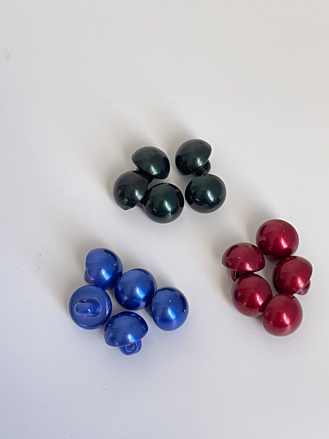 Pearly Button Half Pearl Shape Mother-of-pearl Button 10 Mm Diameter Glass Button - Etsy