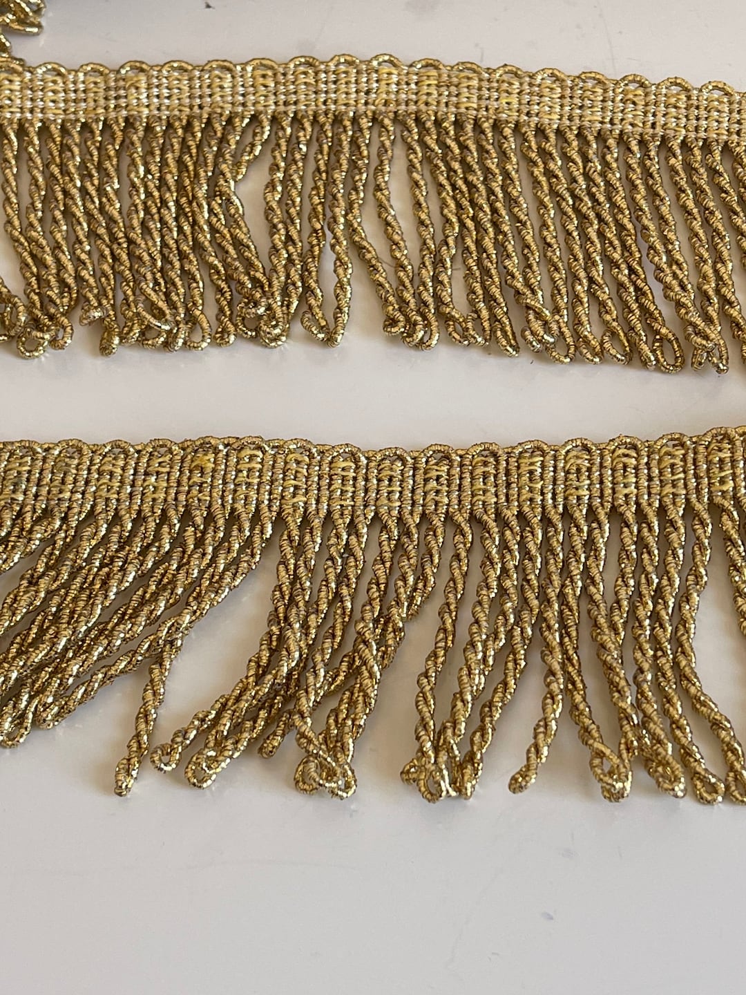 Fringe Ribbon, Fringe Braid, 7 Cm Fringe Braid, Gold or Silver Fringe ...