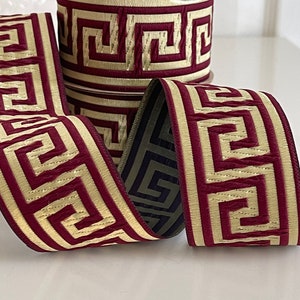 Medieval Braid Medieval Ribbon With Greek Key Motif 50 Mm - Etsy