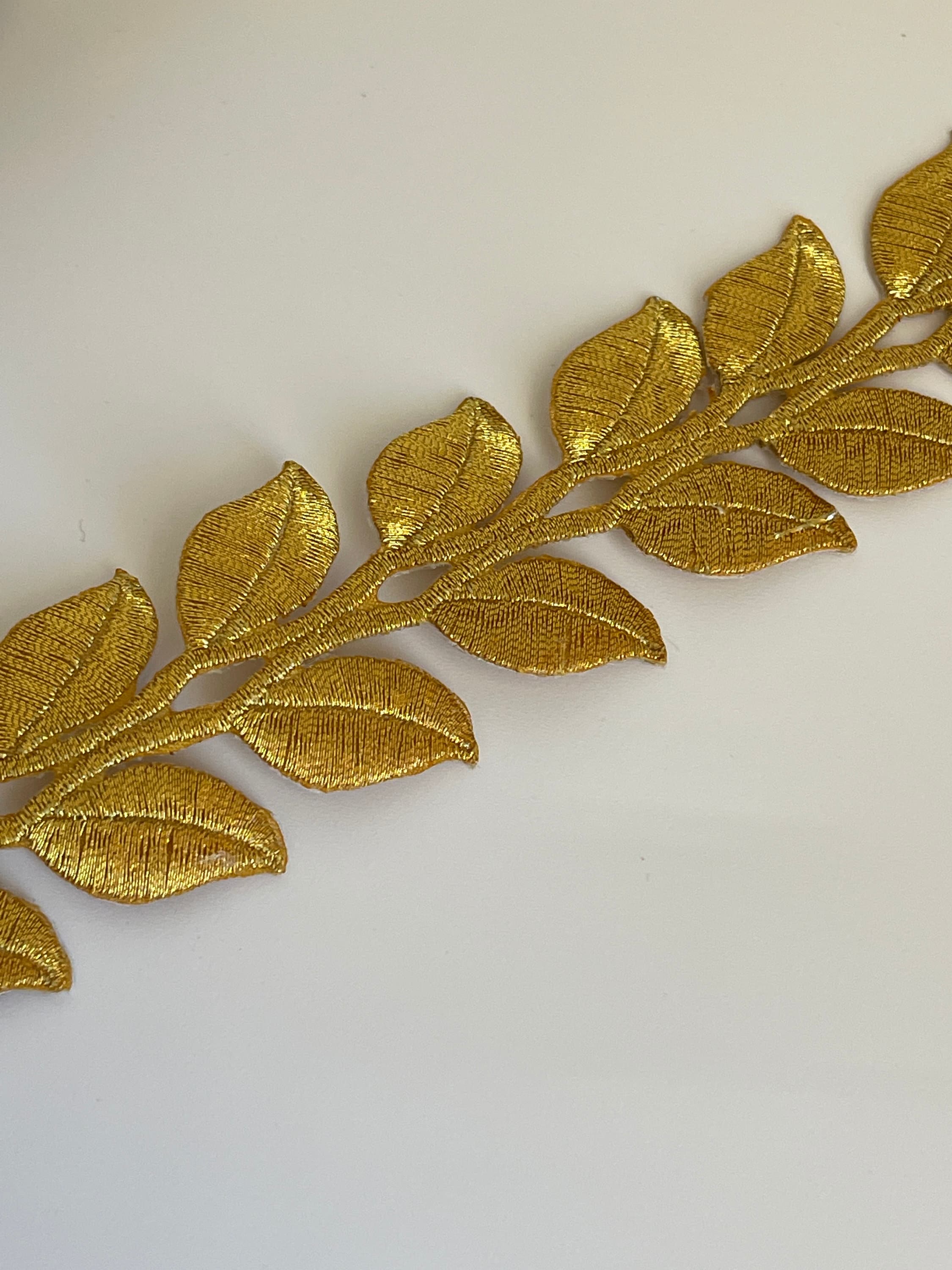 Gold Braided Iron-on Ribbon, Decorative Braided Pattern Ribbon, 35 Mm ...