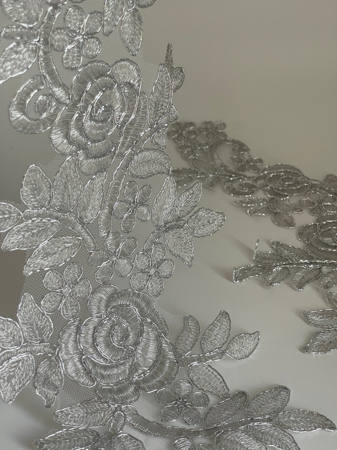Sew-on Applique Double Applique Custom Textile Lace Applique in Lace to ...