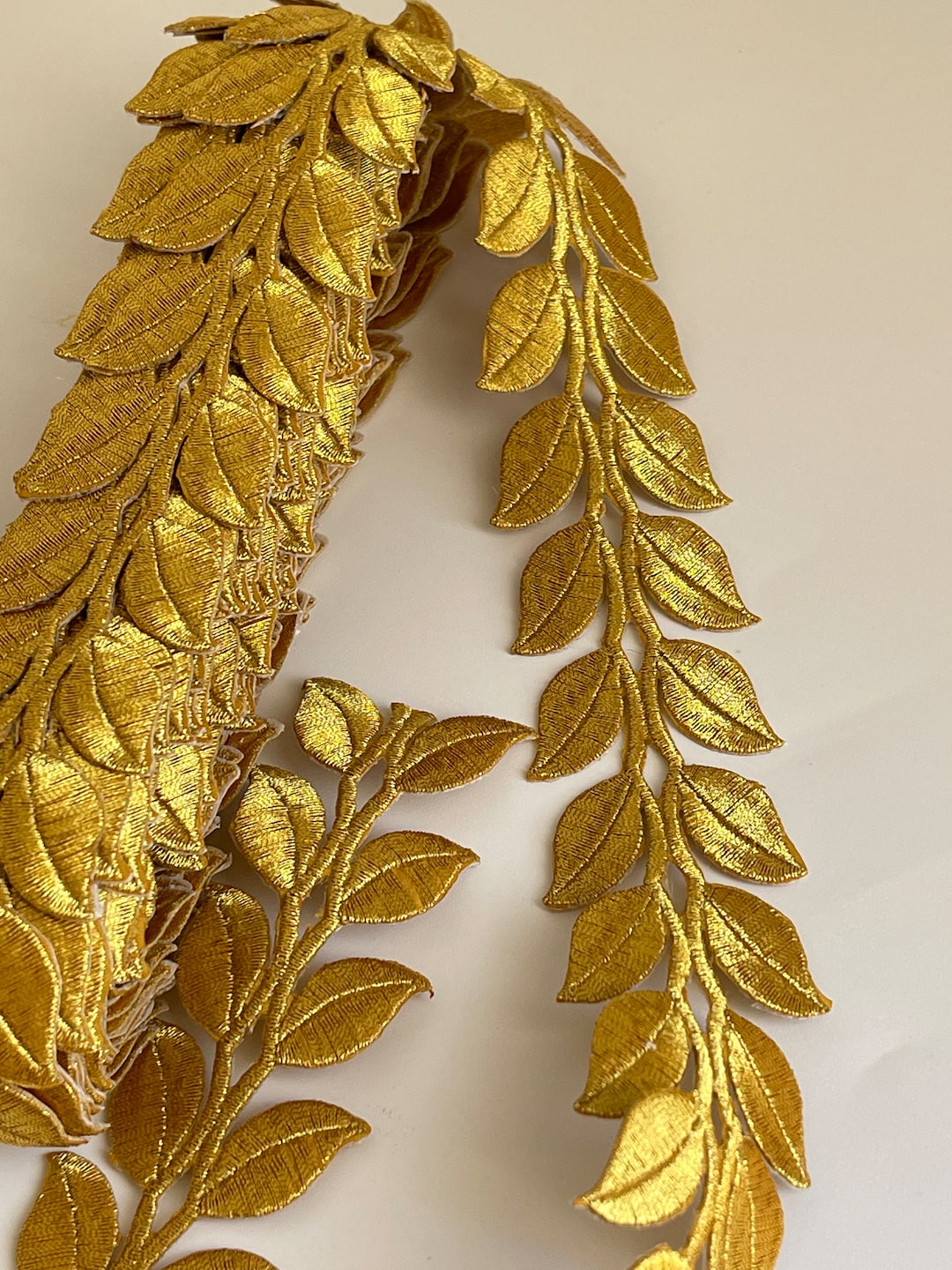 Gold Braided Iron-on Ribbon, Decorative Braided Pattern Ribbon, 35 Mm ...