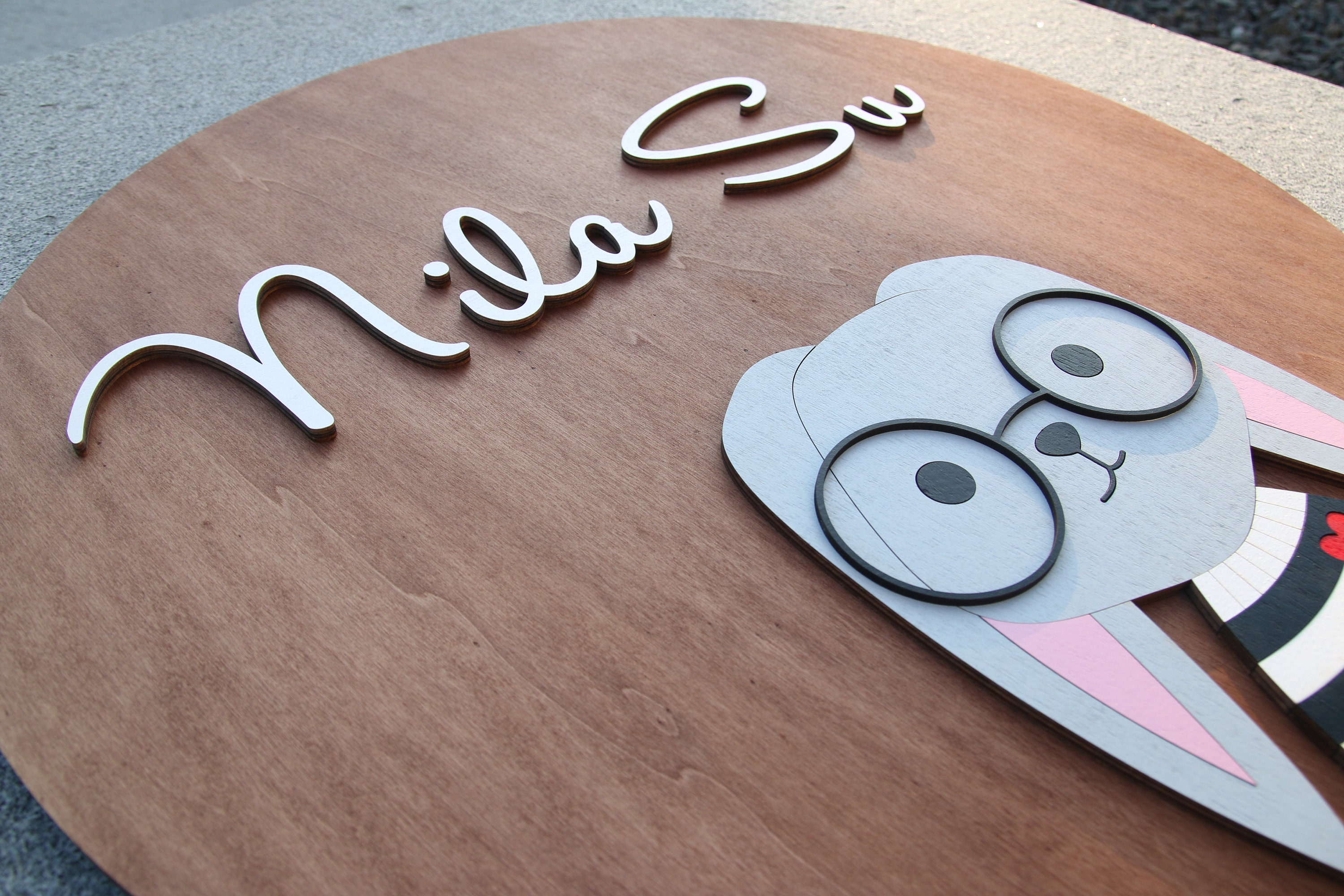 Personalized Nameplate Bunny Name Plate Baby Wooden | Etsy